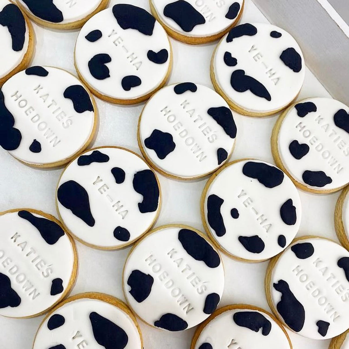 Cow Print Cookies | Mint Cake and Party