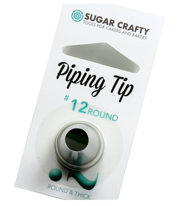 Sugar Crafty Round Piping Tip 12 | Mint Cake and Party