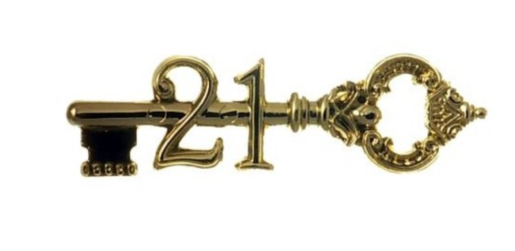 21st Birthday Key Clipart With Locksmith